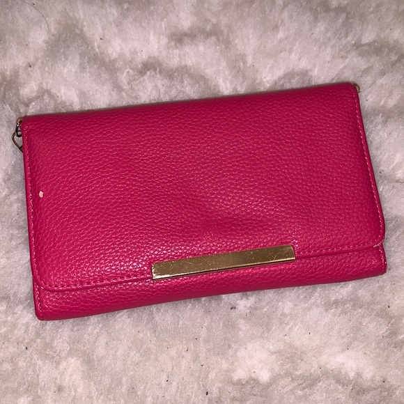 Hallmark | Bags | 42 Pink Gold Chain Crossbody Clutch Changeable Purse ...